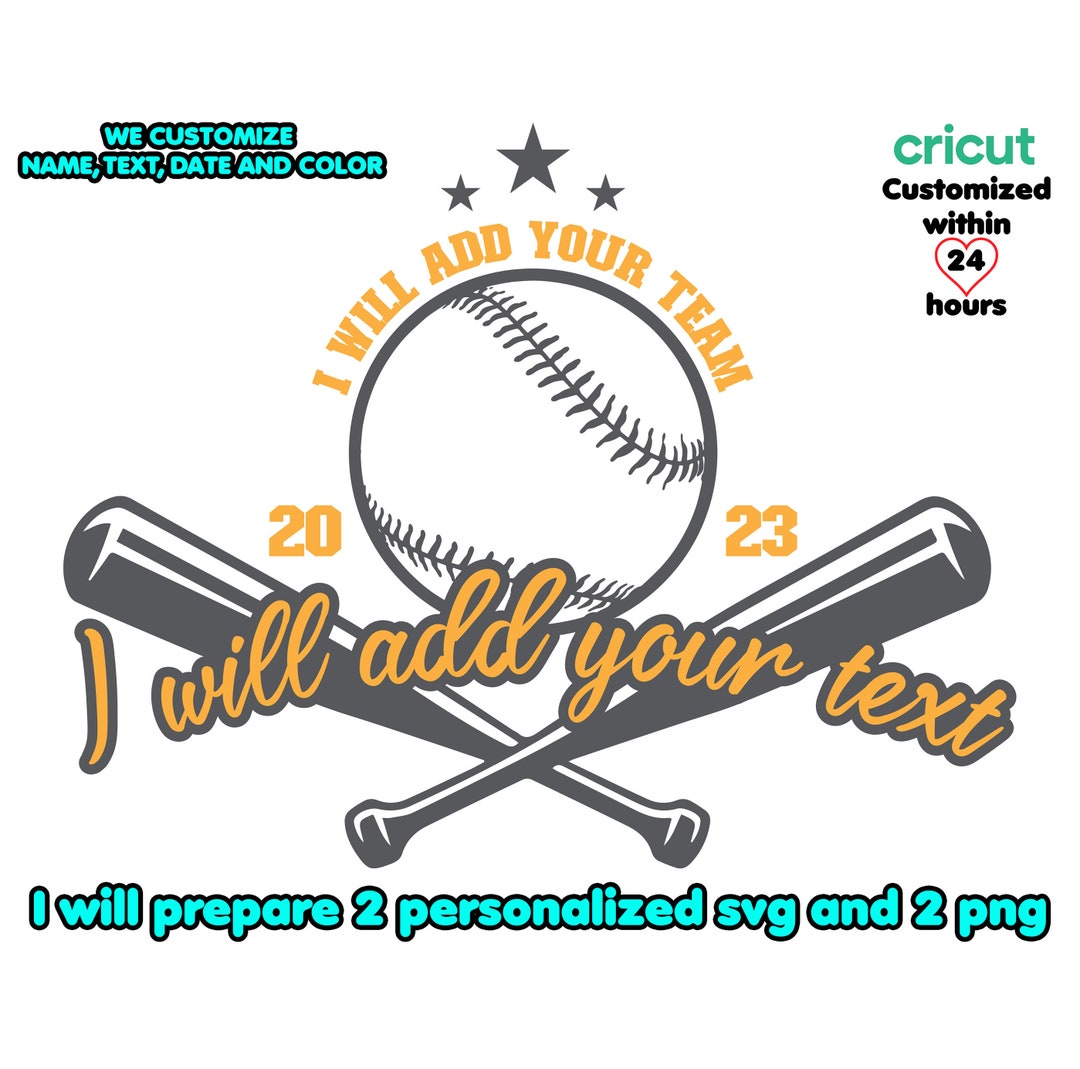 Personalized Baseball Svg, Png, Baseball Svg for Cricut - Etsy