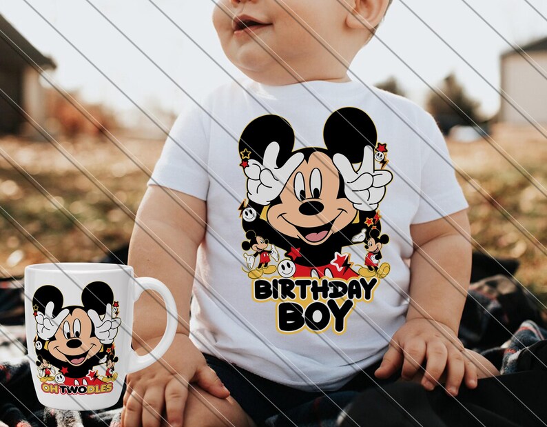Oh Twodles Birthday SVG Bundle: Matching Family Mickey Mouse 2nd ...