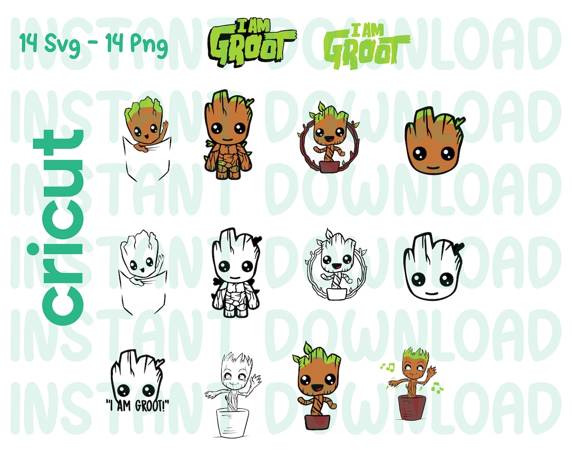 Groot Svg Baby Groot Svg I Am Groot Svg Groot Clipart Svg - Etsy UK