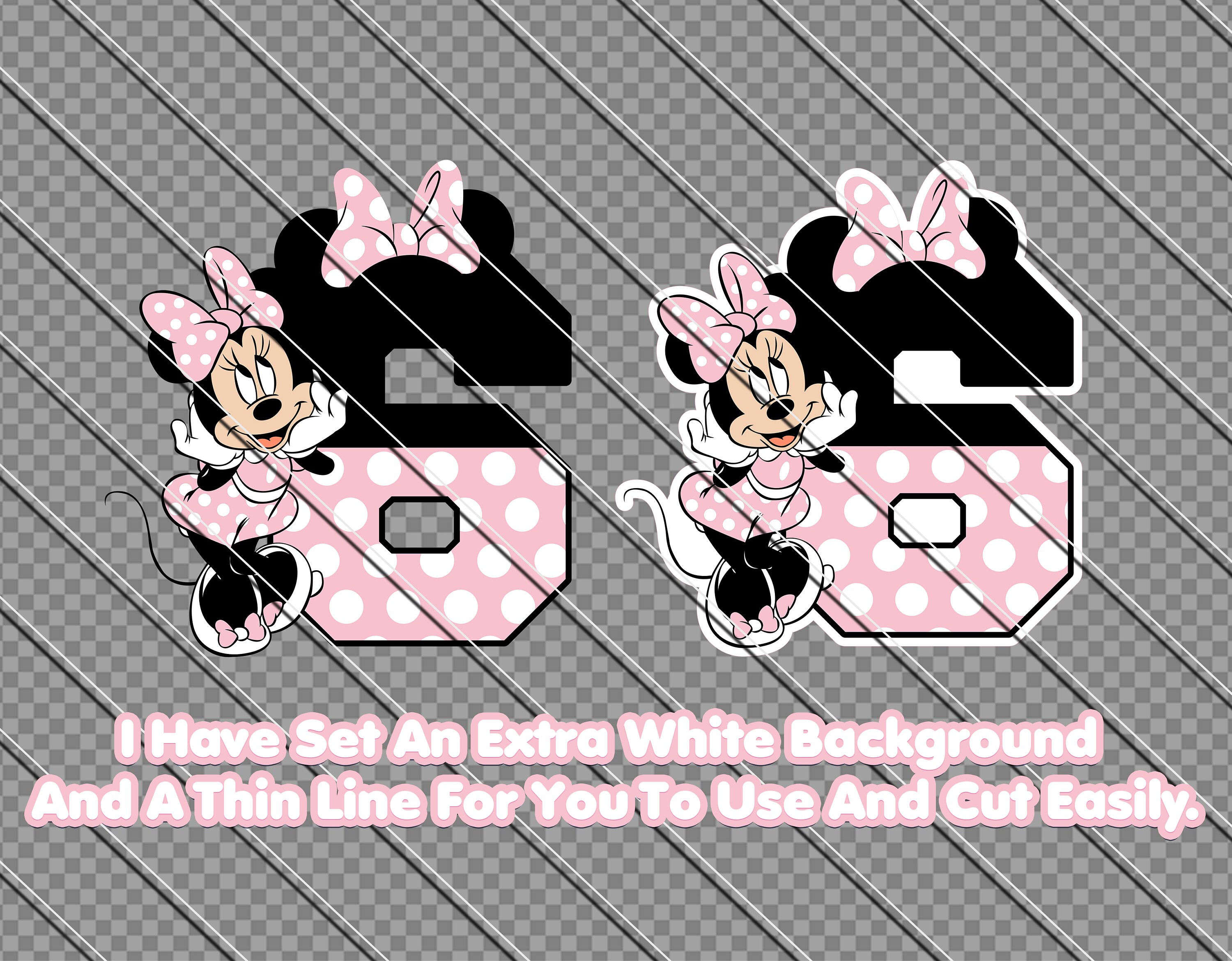 Minnie Mouse 6th Birthday Minnie Mouse Svg Minnie Mouse Svg - Etsy