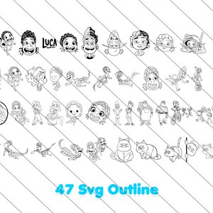 Luca SVG Bundle: Sea Monster Cut File, Clipart (instant Download) - Etsy
