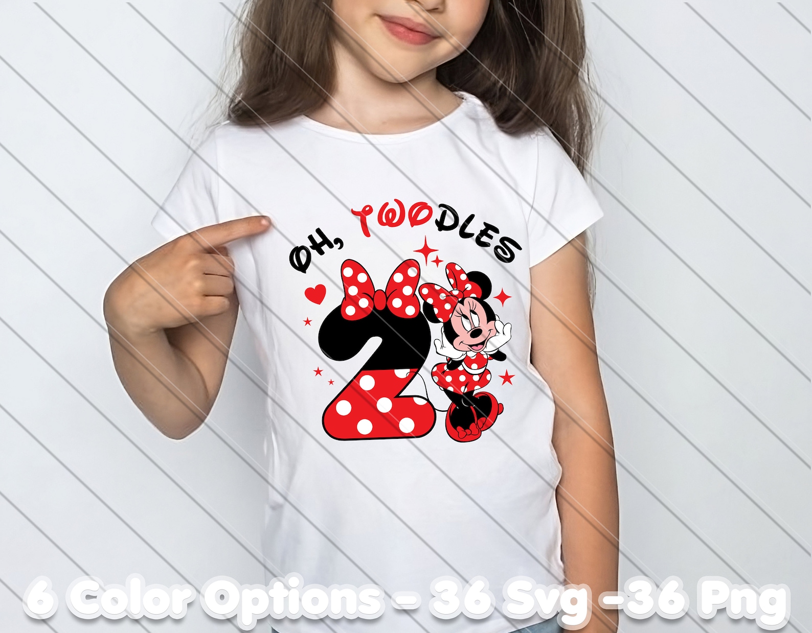 Oh Twodles Minnie Mouse SVG PNG: Layered Clipart, Shirt Design (digital ...