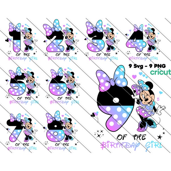 Minnie Mouse Birthday Princess Svg - Etsy