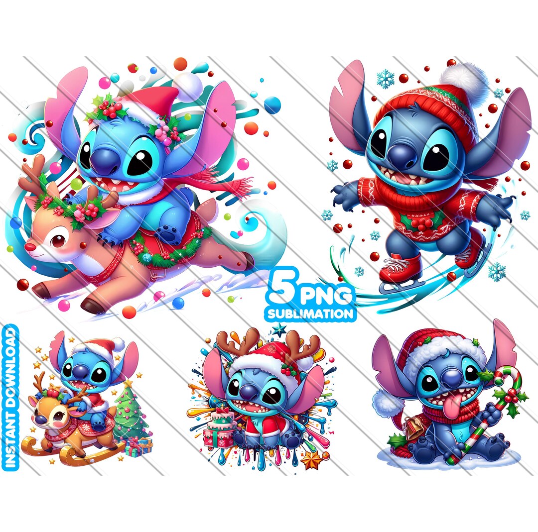 Stitch Christmas Png Bundle, Stitch Christmas Vibes, Kid Christmas ...