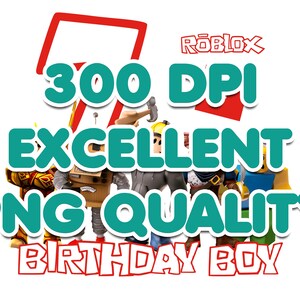 Roblox 7th Birthday Boy - Girl PNG, Roblox Cake Topper, Roblox 7th ...
