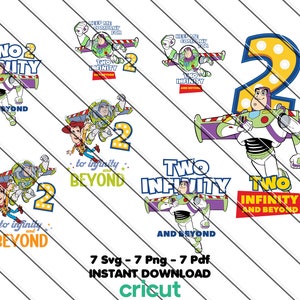 Two Infinity and Beyond Svg, Png, Pdf, Toy Story Svg, Digital Download ...