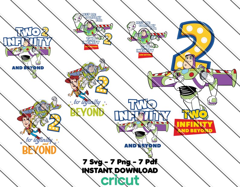 Two Infinity and Beyond Svg, Png, Pdf, Toy Story Svg, Digital Download ...
