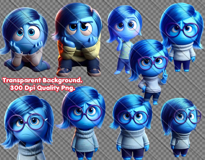 Inside Out 2 PNG Clipart: Transparent Background, Digital Files ...