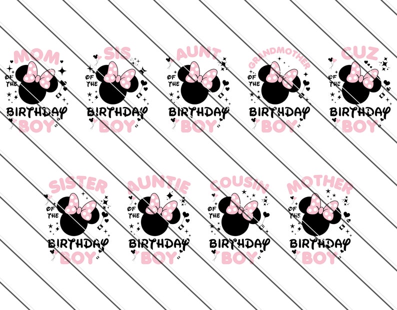 Mickey Mouse Svg, Birthday Boy Family Svg, Mickey Mouse Svg for Cricut ...