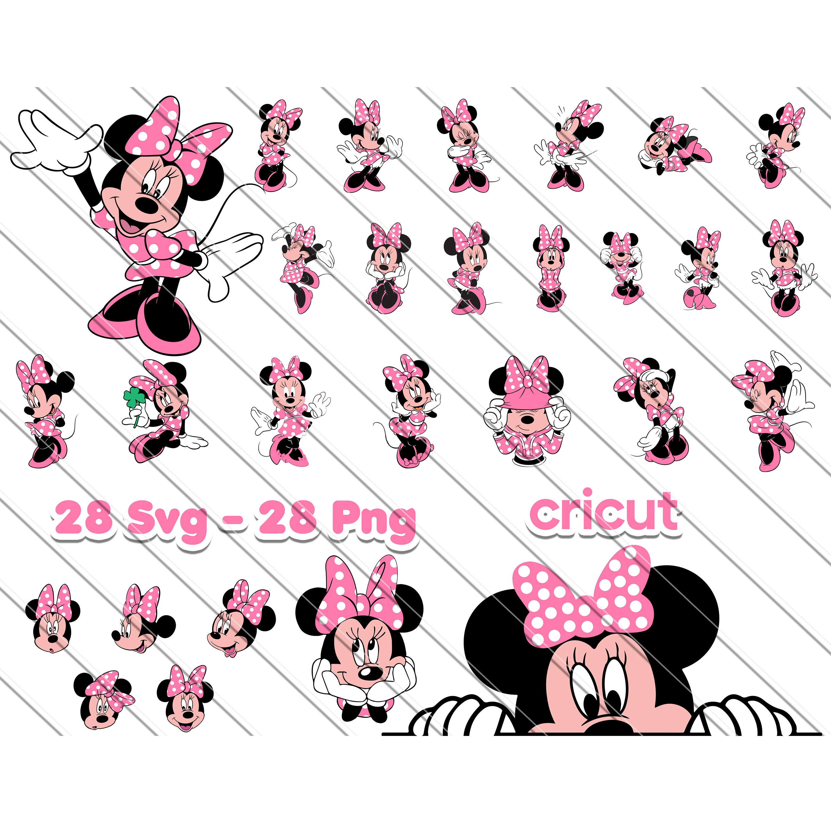 Minnie Mouse Svg Minnie Mouse Svg For Cricut Minnie Mouse Etsy