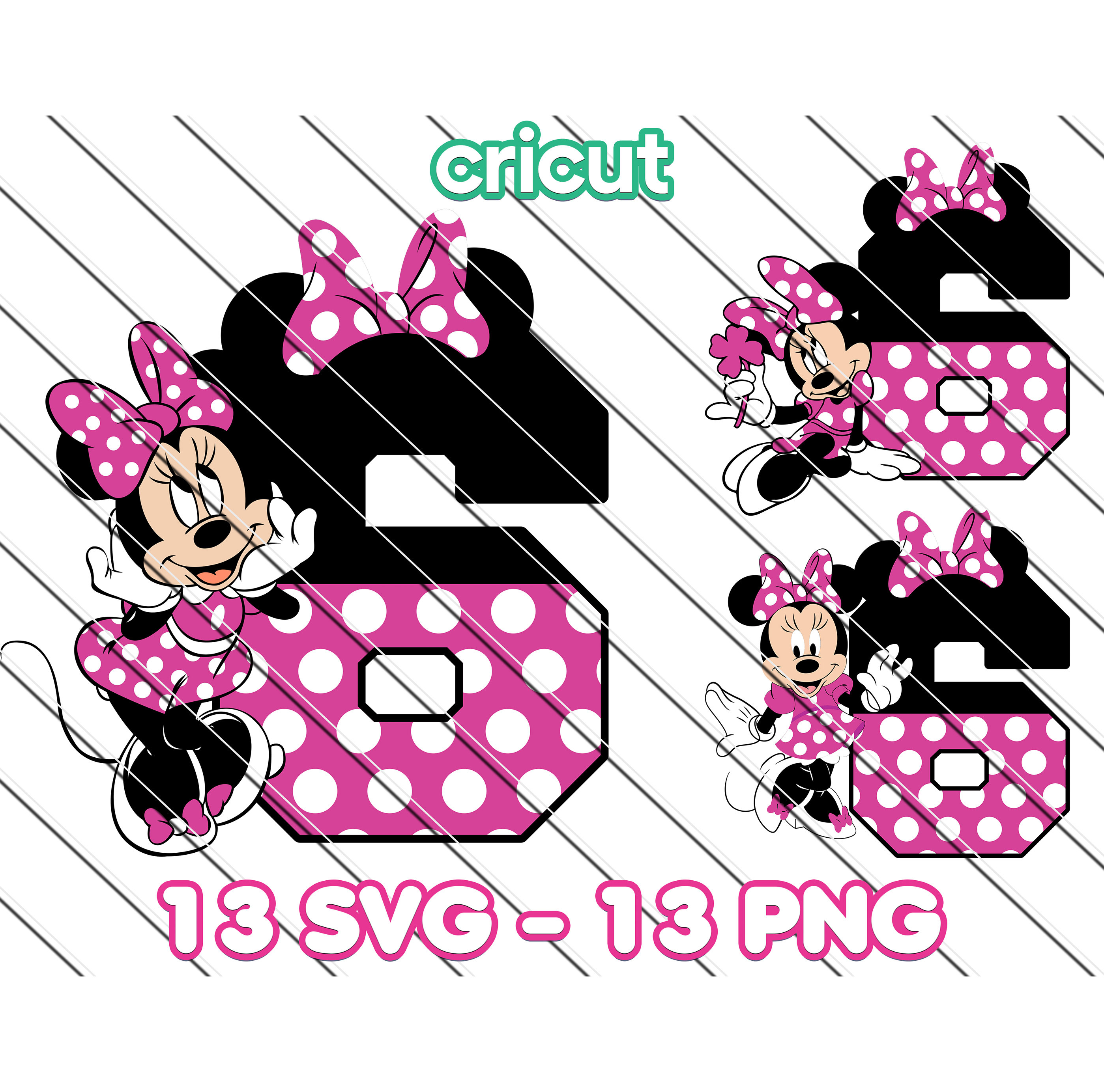 Minnie Mouse Svg Minnie Svg for Cricut Printable Minnie - Etsy