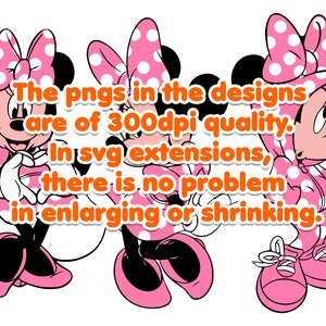 Pink Minnie Mouse Svg, Minnie Mouse for Cricut, Minnie Mouse Png,svg - Etsy