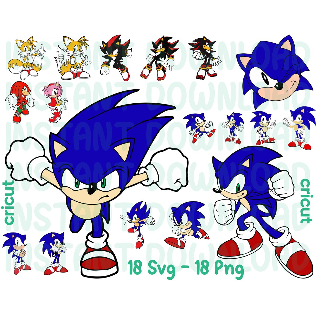 Sonic Svg Sonic the Hedgehog Svg Sonic Svg Files For Cricut - Etsy México