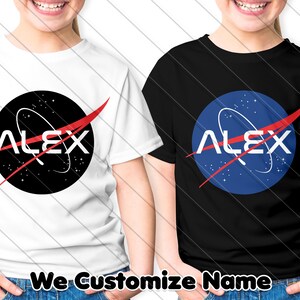 Personalized NASA Style Name Logo SVG PNG Bundle - Custom Space Shuttle ...