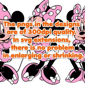 Minnie Mouse Svg, Minnie Mouse Svg for Cricut, Minnie Mouse Png, Pink ...