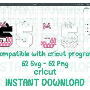 Minnie Mouse Cake Topper, Minnie Mouse Svg, Topper Printable, Cake ...