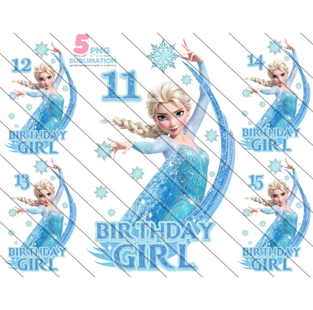 Elsa Birthday Girl Bundle, Frozen Birthday Girl T-shirt, Frozen ...