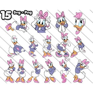 Daisy Duck SVG Bundle: 15 Unique Clipart Designs (digital Download) - Etsy
