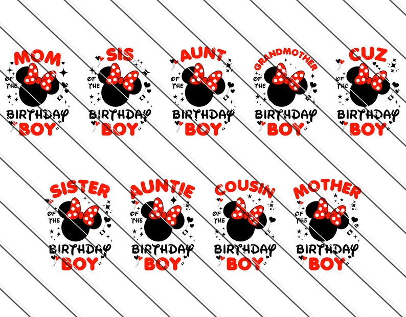 Mickey Mouse Svg, Birthday Boy Family Svg, Mickey Mouse Svg for Cricut ...
