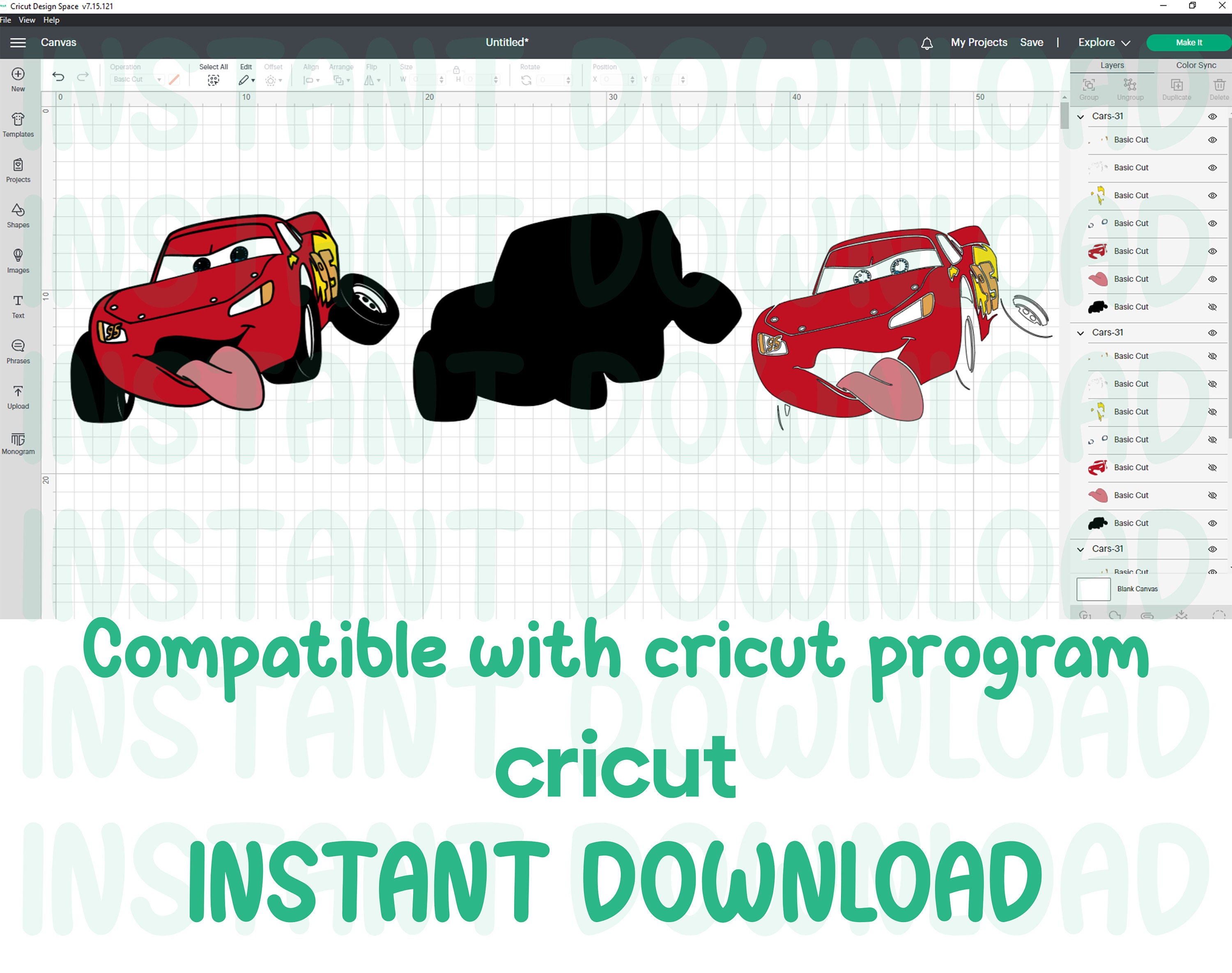 Cars Svg Lightning Mcqueen Svg Cars Svg Files for Cricut - Etsy