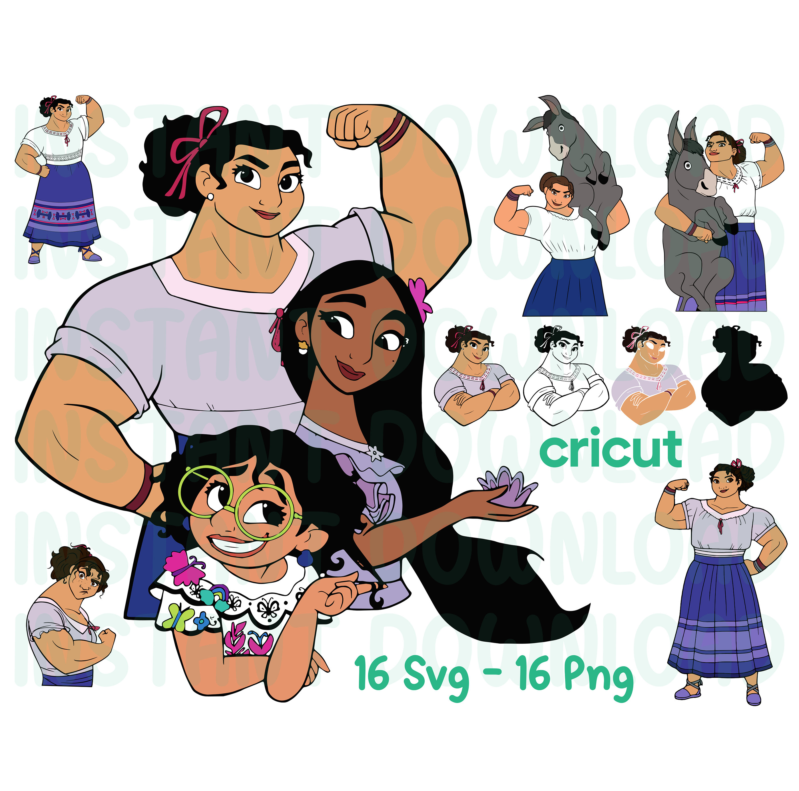 Luisa Encanto Svg y Png Encanto Svg Luisa Madrigal Svg - Etsy México