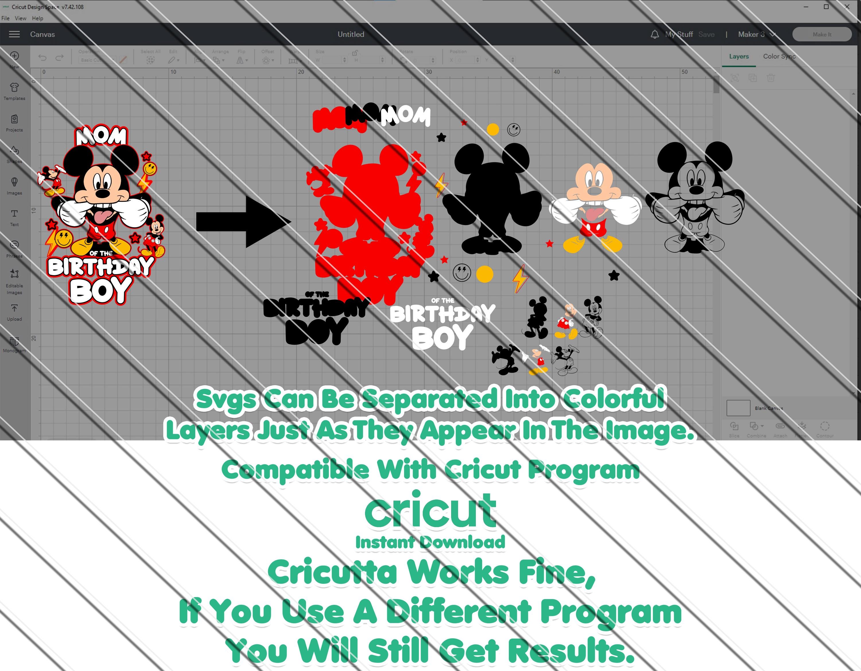 Mickey Birthday Boy Family Svg, Mickey Matching Family, Mickey Mouse ...