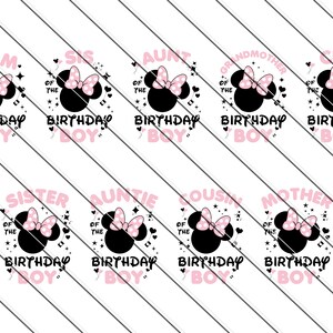 Family Bundle Birthday Boy Svg, Png, Mickey Mouse Svg, Birthday Boy ...