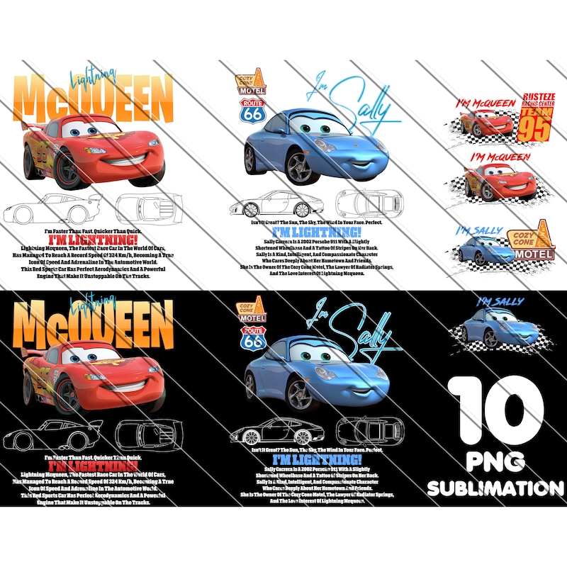 Sally Cars Clip Art - Etsy