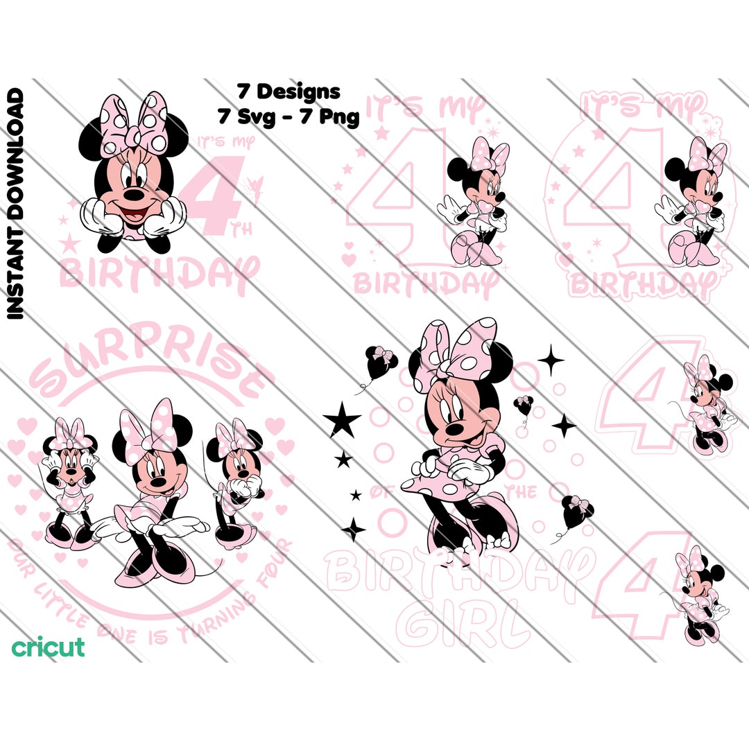 Minnie Mouse 4th Birthday - Etsy
