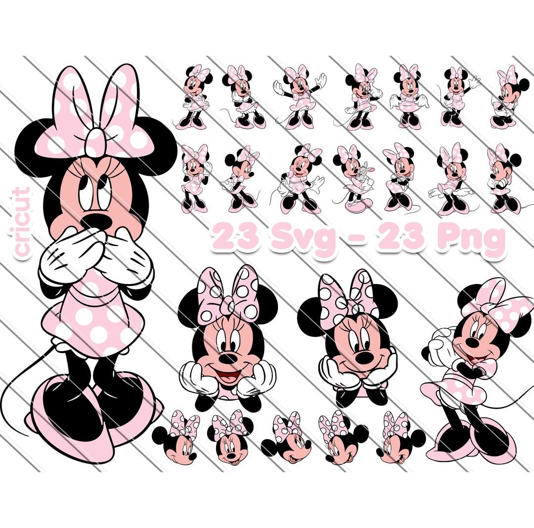 Minnie Mouse SVG PNG Collection (digital Download) - Etsy
