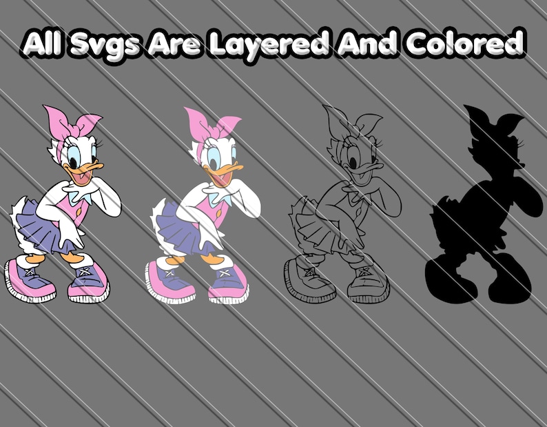 Daisy Duck SVG Bundle: 15 Unique Clipart Designs (digital Download) - Etsy