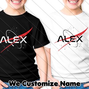 Personalized NASA Style Name Logo SVG PNG Bundle - Custom Space Shuttle ...