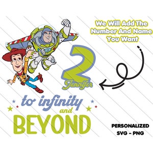 Personalized Infinity and Beyond Svg, Png, Layered Color, 2 Infinity ...