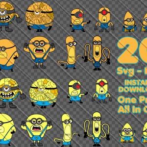 Mega Minions Svg, Mega Minions Bundle, Svg for Cricut, Instant Download ...