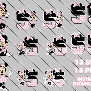 Minnie Mouse 5th Birthday, Minnie Mouse Svg, Minnie Mouse Svg for ...