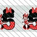 Printable Minnie Mouse 5th Birthday Svg, Png , Digital Download ...