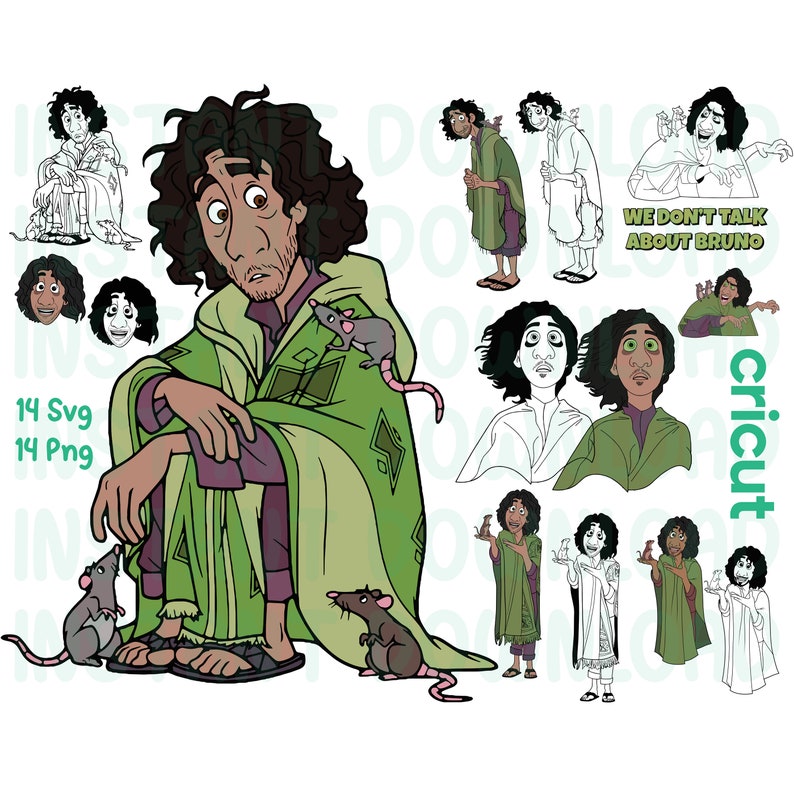 Bruno Encanto Svg Bruno Svg Cutting File We Don't Talk - Etsy