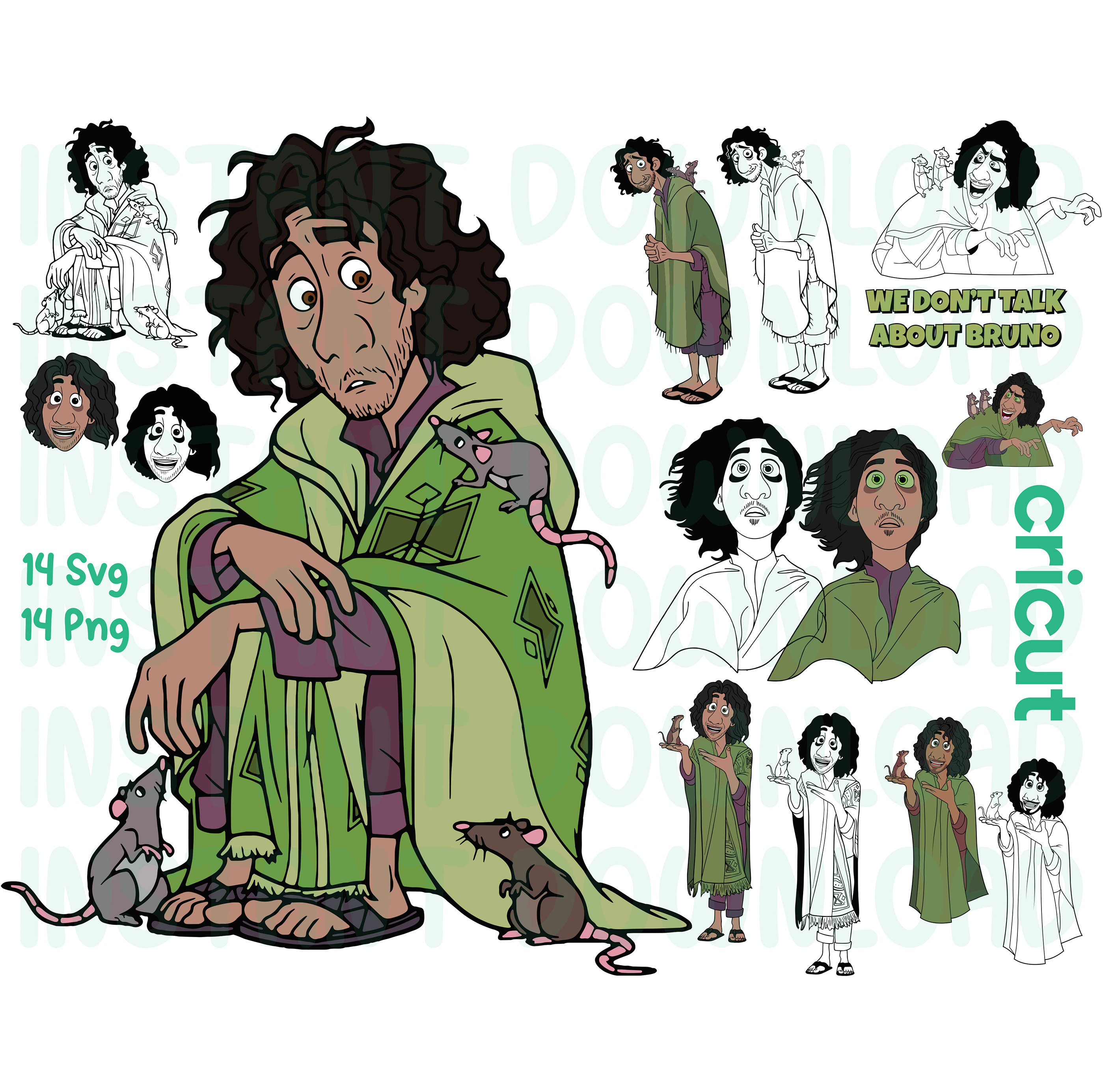 Bruno Encanto Svg Bruno Svg Cutting File We Don't Talk - Etsy