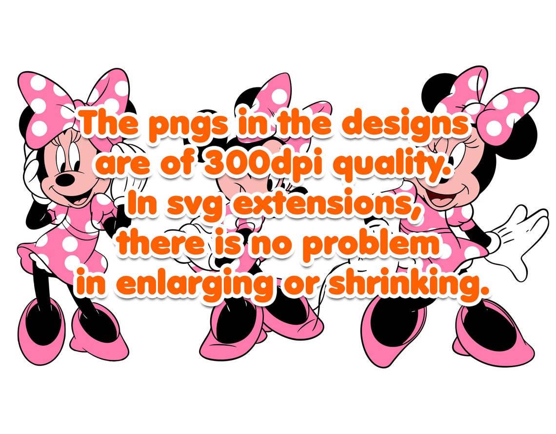 Pink Minnie Mouse Svg, Minnie Mouse for Cricut, Minnie Mouse Png,svg - Etsy