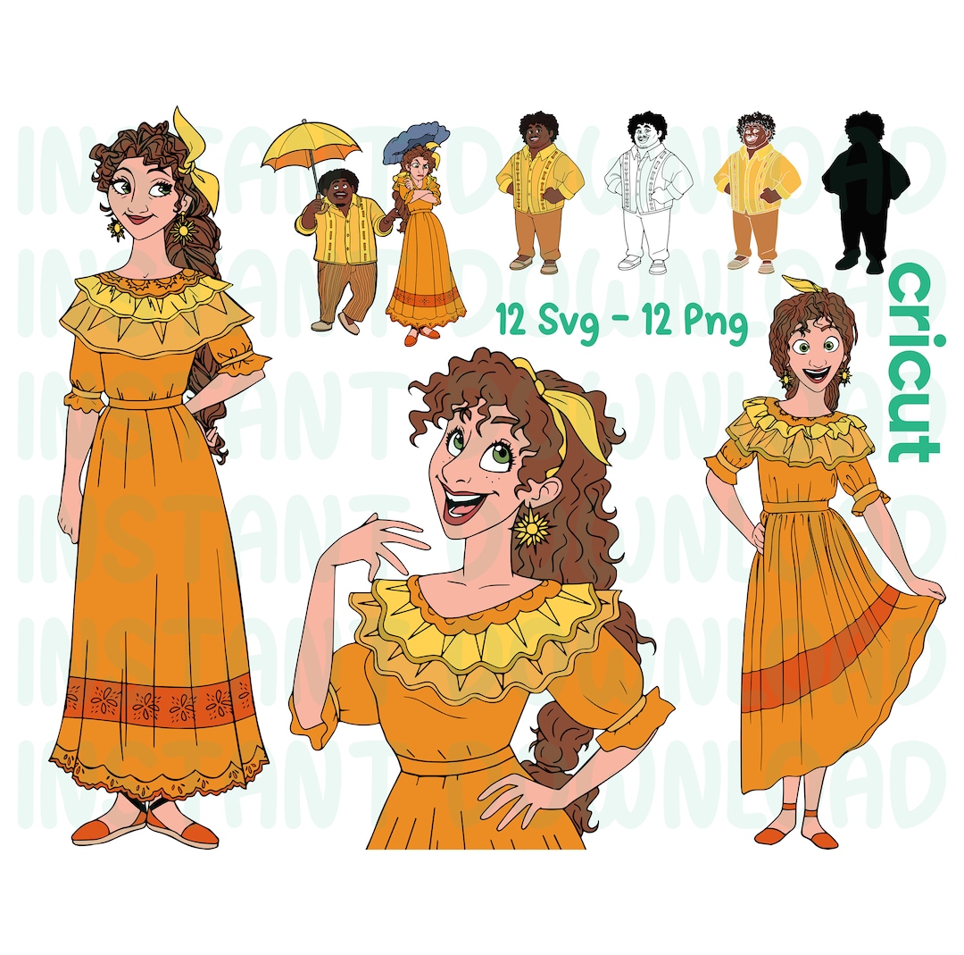 Pepa and Félix Madrigal Encanto Svg, Svg for Cricut, Png, Svg ...