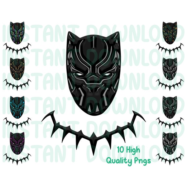 Black Panther Face Mask - Etsy