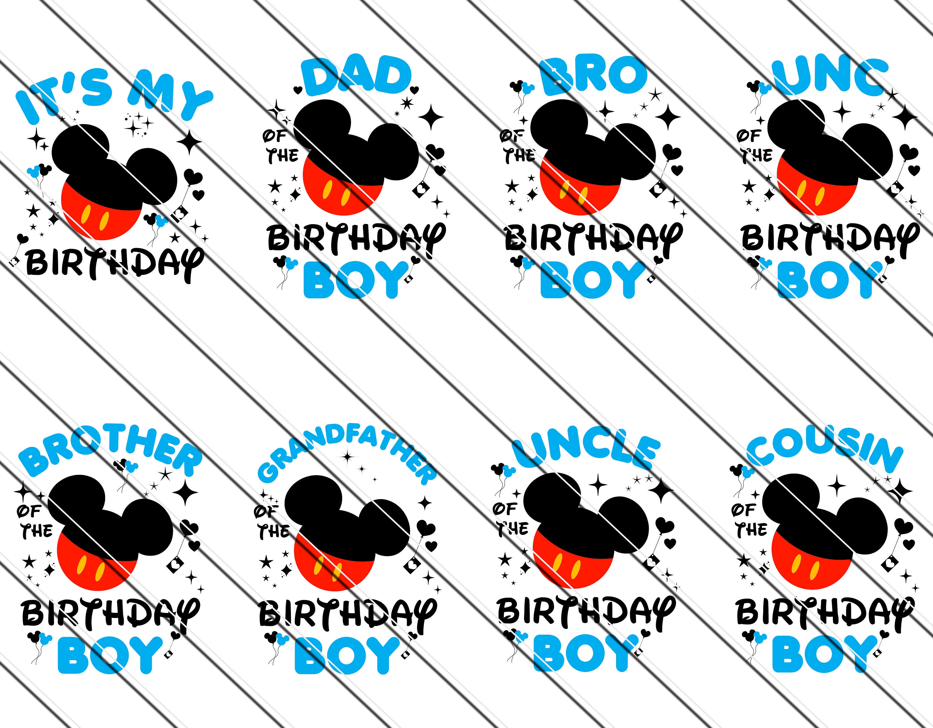 Mickey Mouse Svg, Birthday Boy Family Svg, Mickey Mouse Svg for Cricut ...