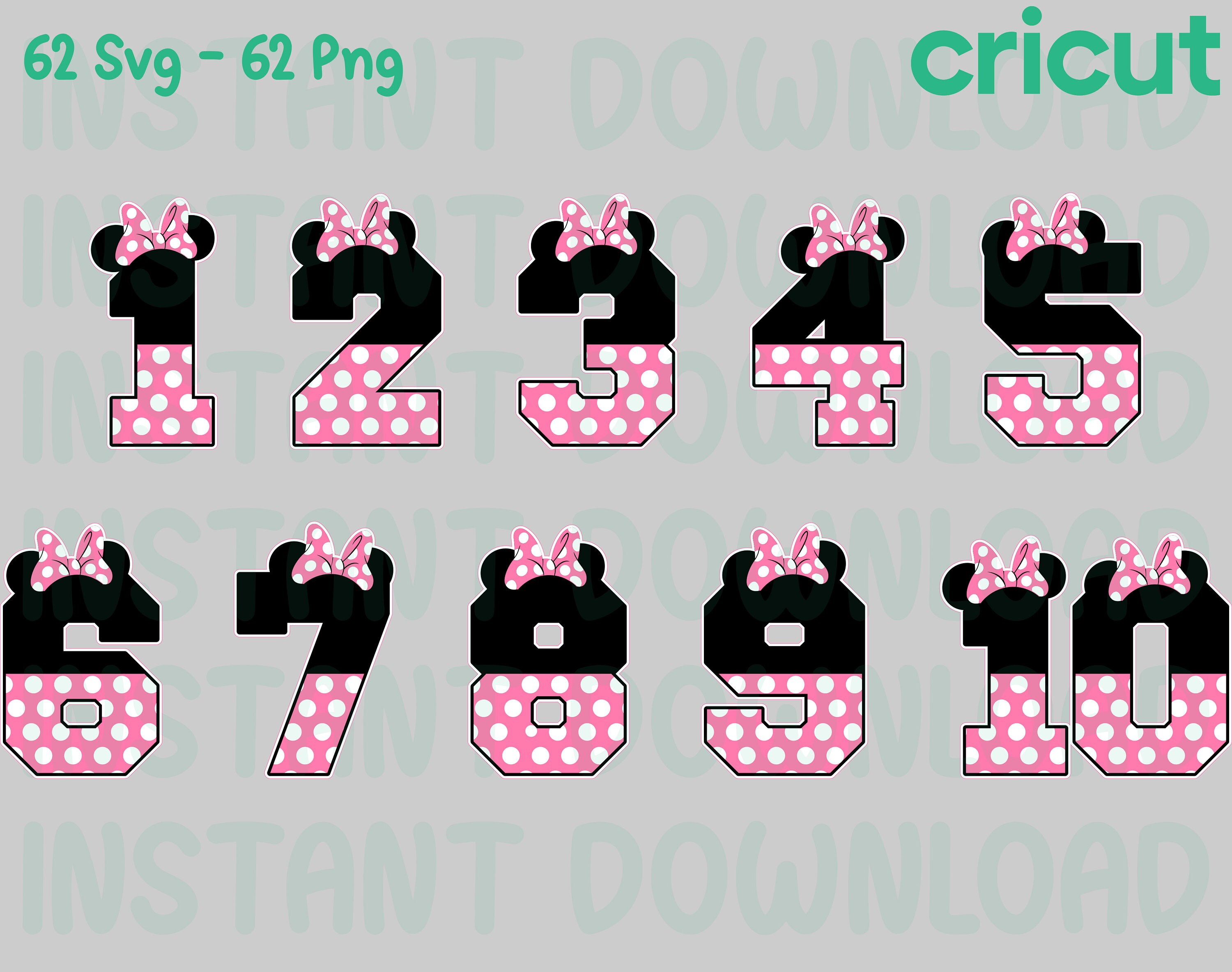 Minnie Mouse Cake Topper Minnie Mouse Svg Topper Printable - Etsy Australia