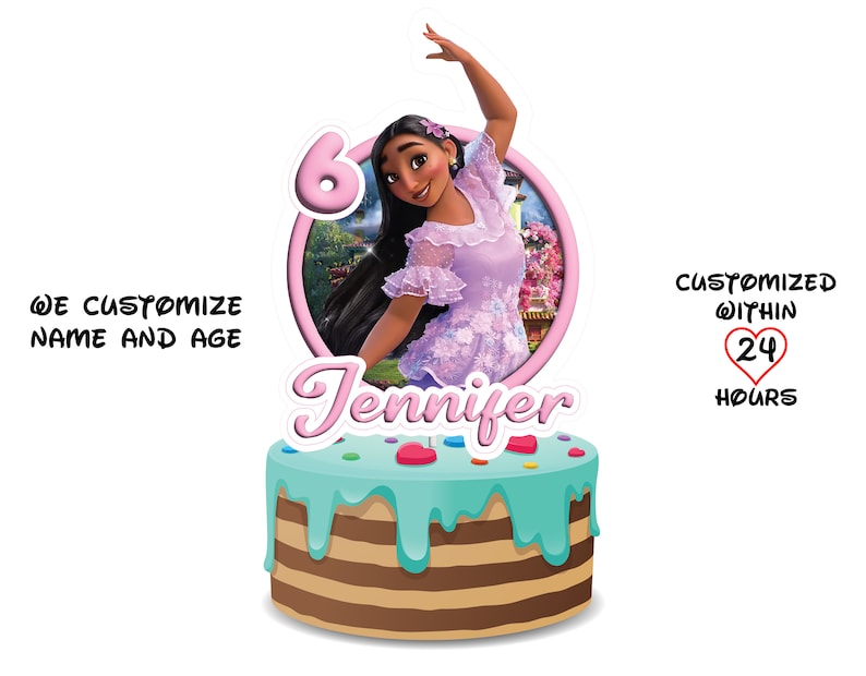 Customize Isabella Encanto Cake Topper Isabella Encanto - Etsy