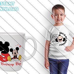 Mickey 3rd Birthday, Mickey Mouse Svg, Mickey Mouse Svg for Cricut, 3rd ...