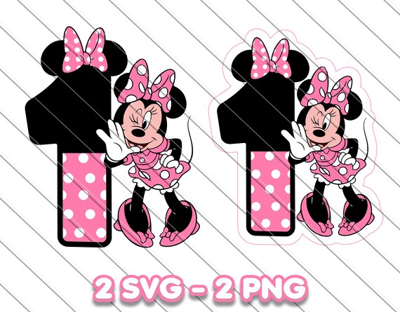 Minnie Mouse Número 1 Minnie Number 1 Etsy