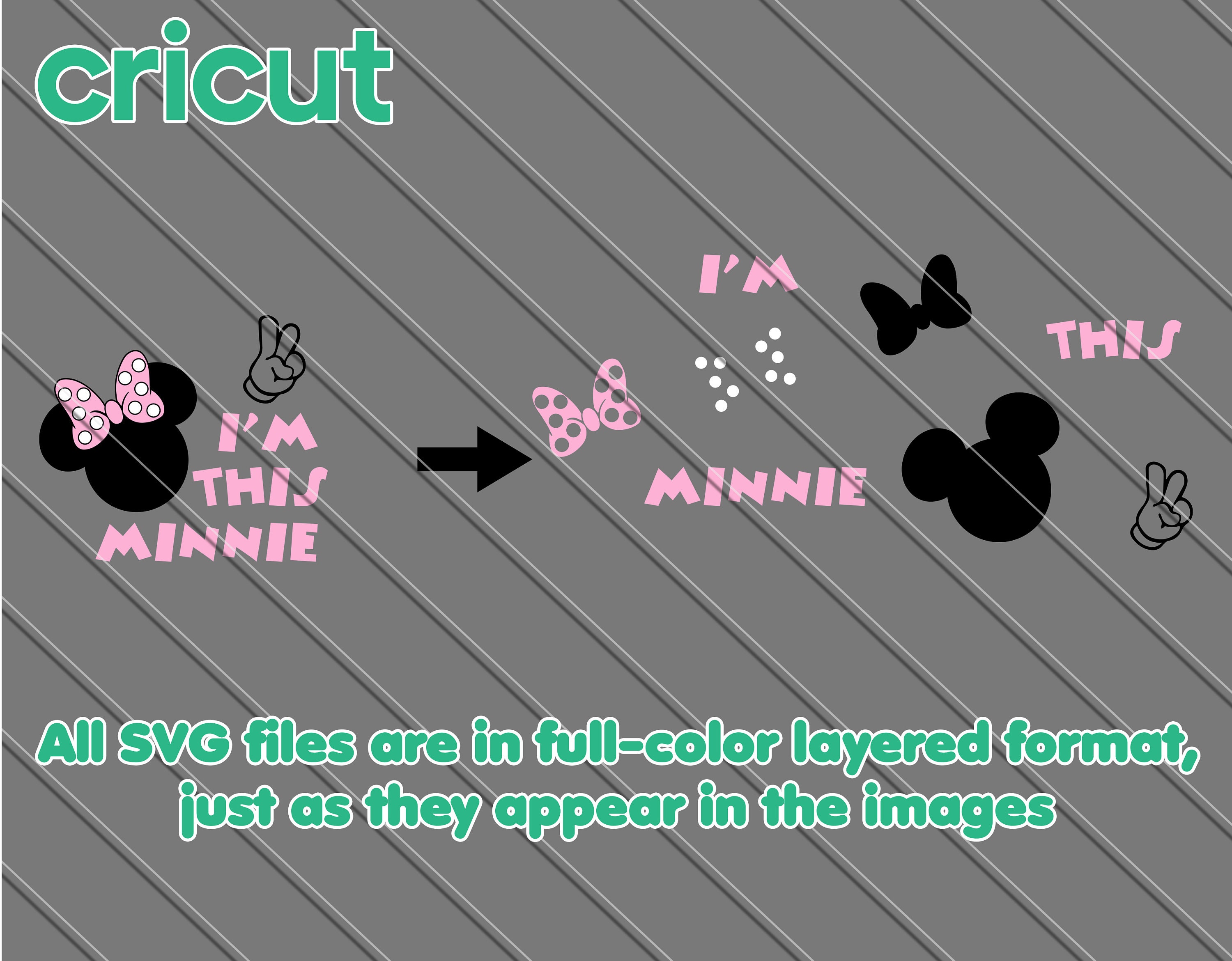Minnie Mouse 2nd Birthday SVG, PNG: "i'm This Minnie" Clip Art (digital ...