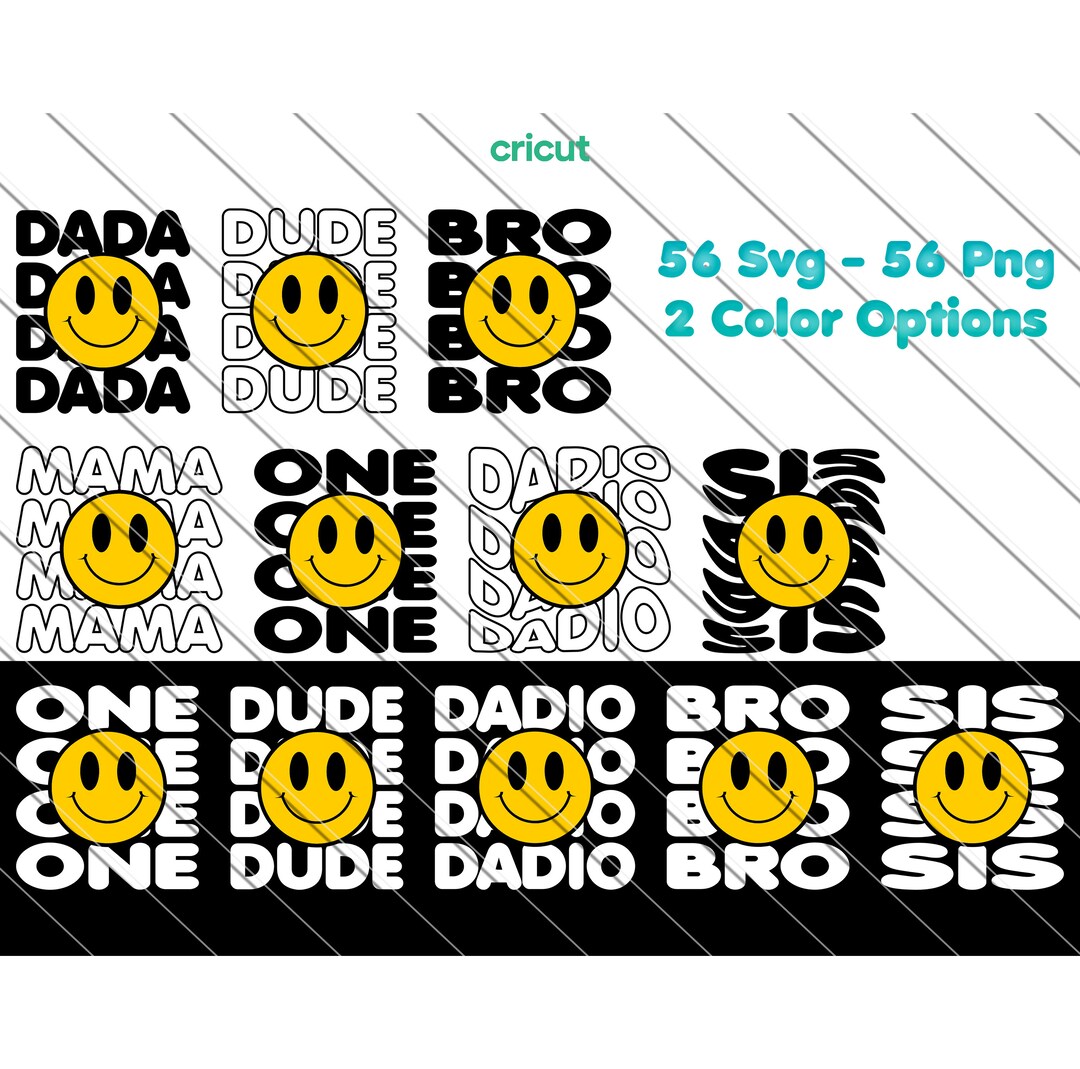 One Happy Dude Birthday SVG Bundle: Matching Family Tees (digital ...