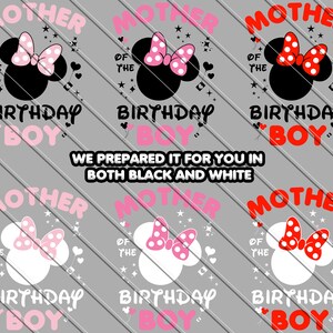 Family Bundle Birthday Boy Svg, Png, Mickey Mouse Svg, Birthday Boy ...