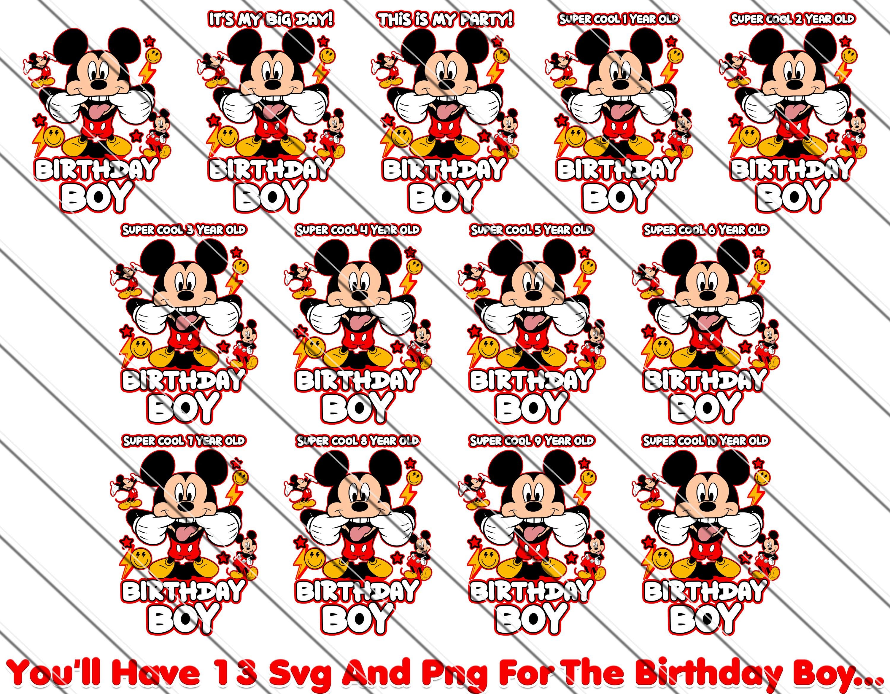 Mickey Birthday Boy Family Svg, Mickey Matching Family, Mickey Mouse ...